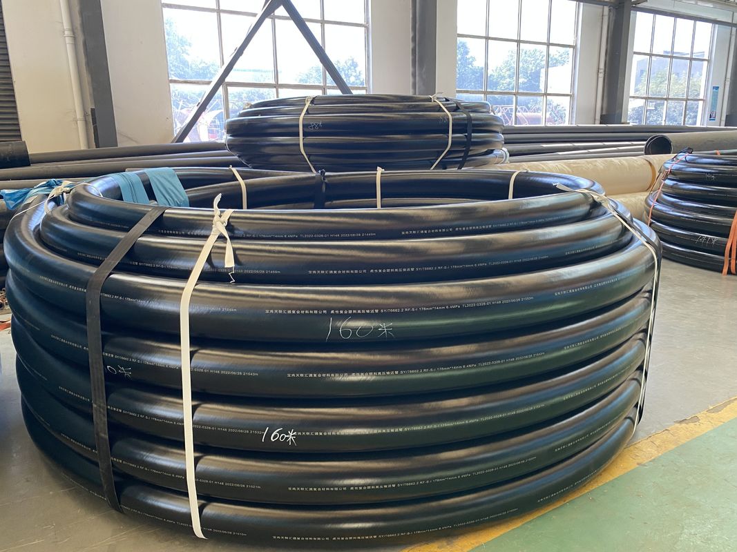 Fiberglass Transmission Underground PEX Water Pipe 300mm Radius