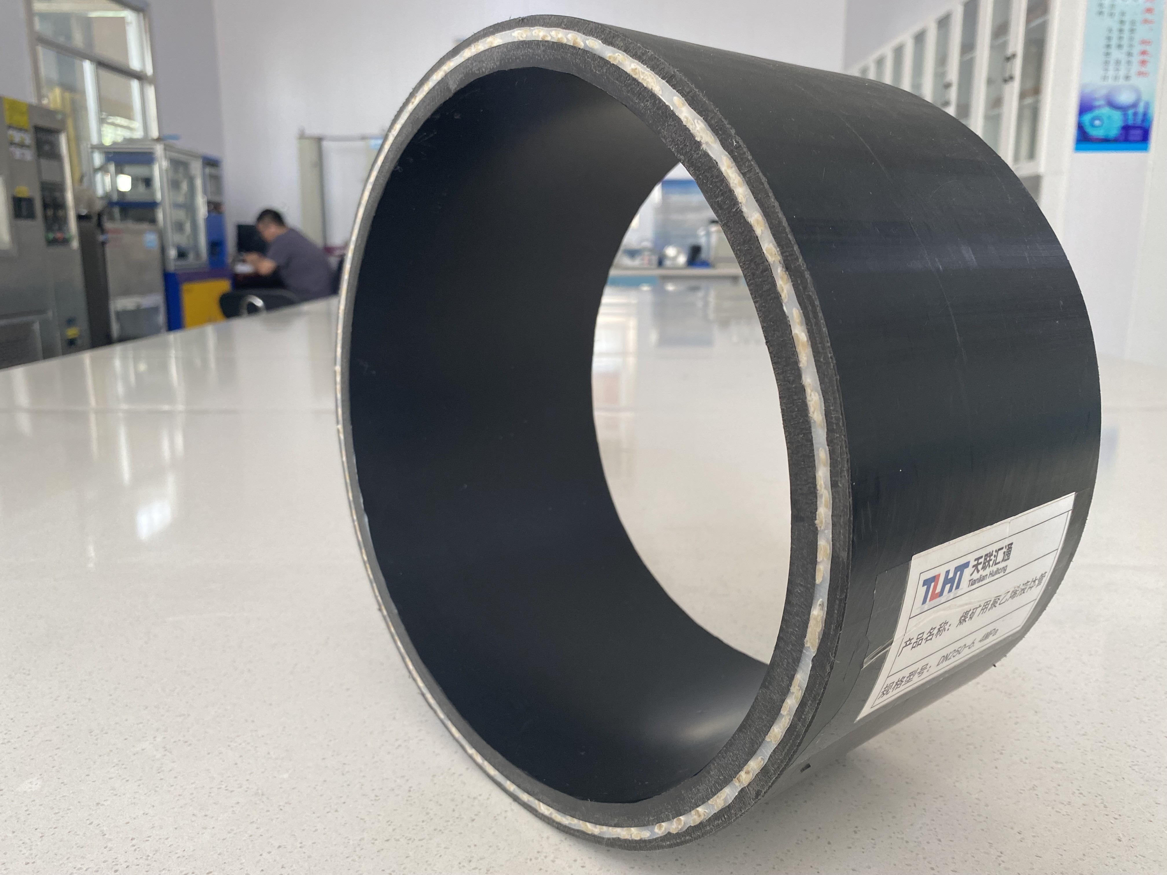 Flexible Composite 3 Inch Polyethylene Pipe Impact Resistant Coiled Line